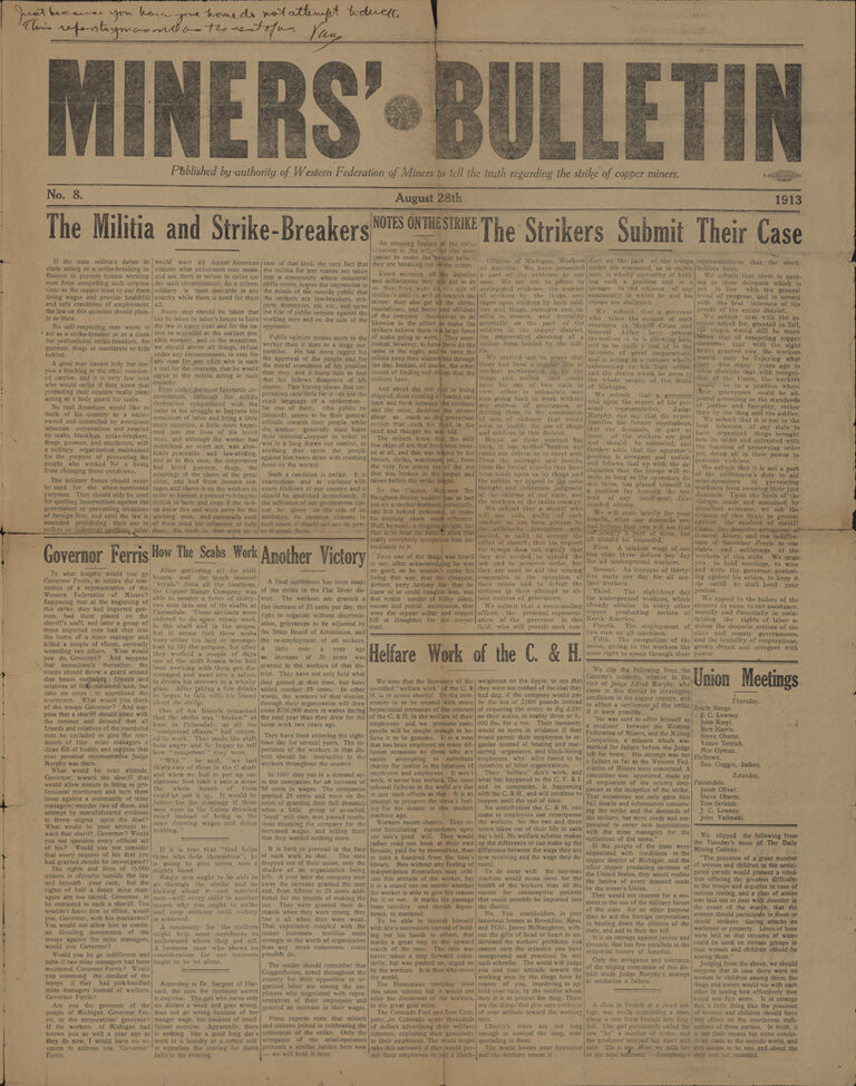 The Copper Line | Bentley Historical Library